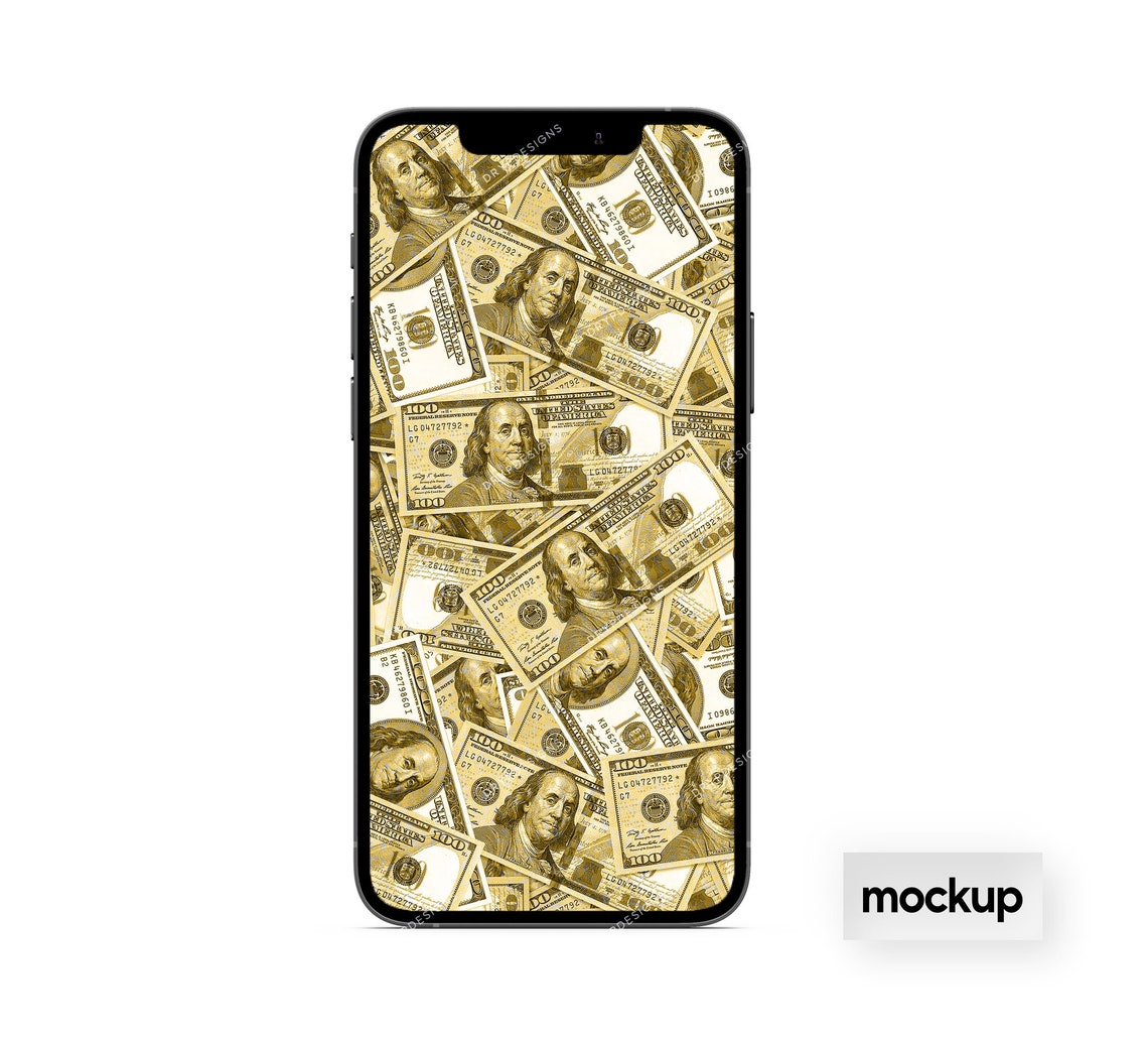 Gold Money Digital Background 100 Dollar Bills Seamless - Etsy