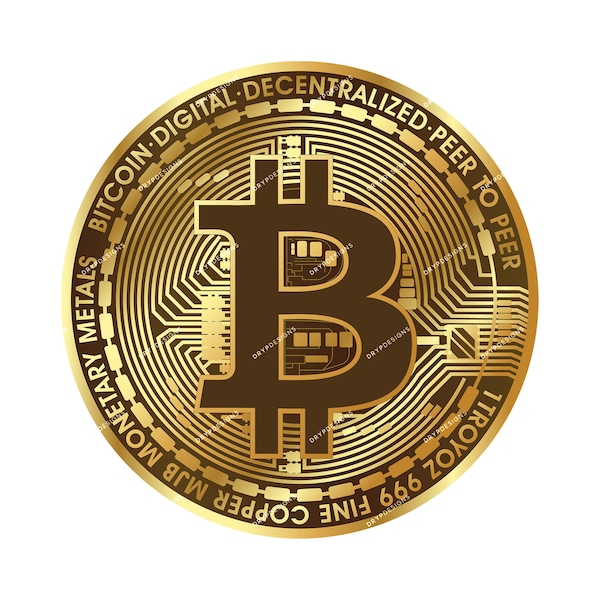Bitcoin Svg - Etsy