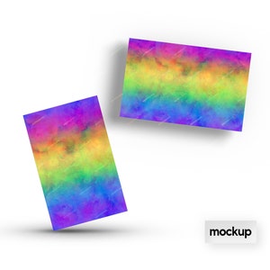 Psychedelic Rainbow Grunge Seamless Digital Paper Background - Vibrant ...