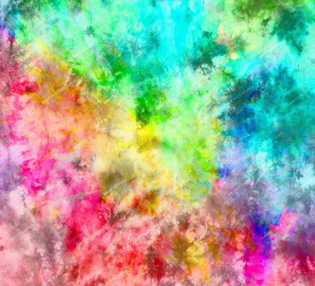 Rainbow Pastel Tiedye Watercolor Digital Background Texture - Vibrant ...