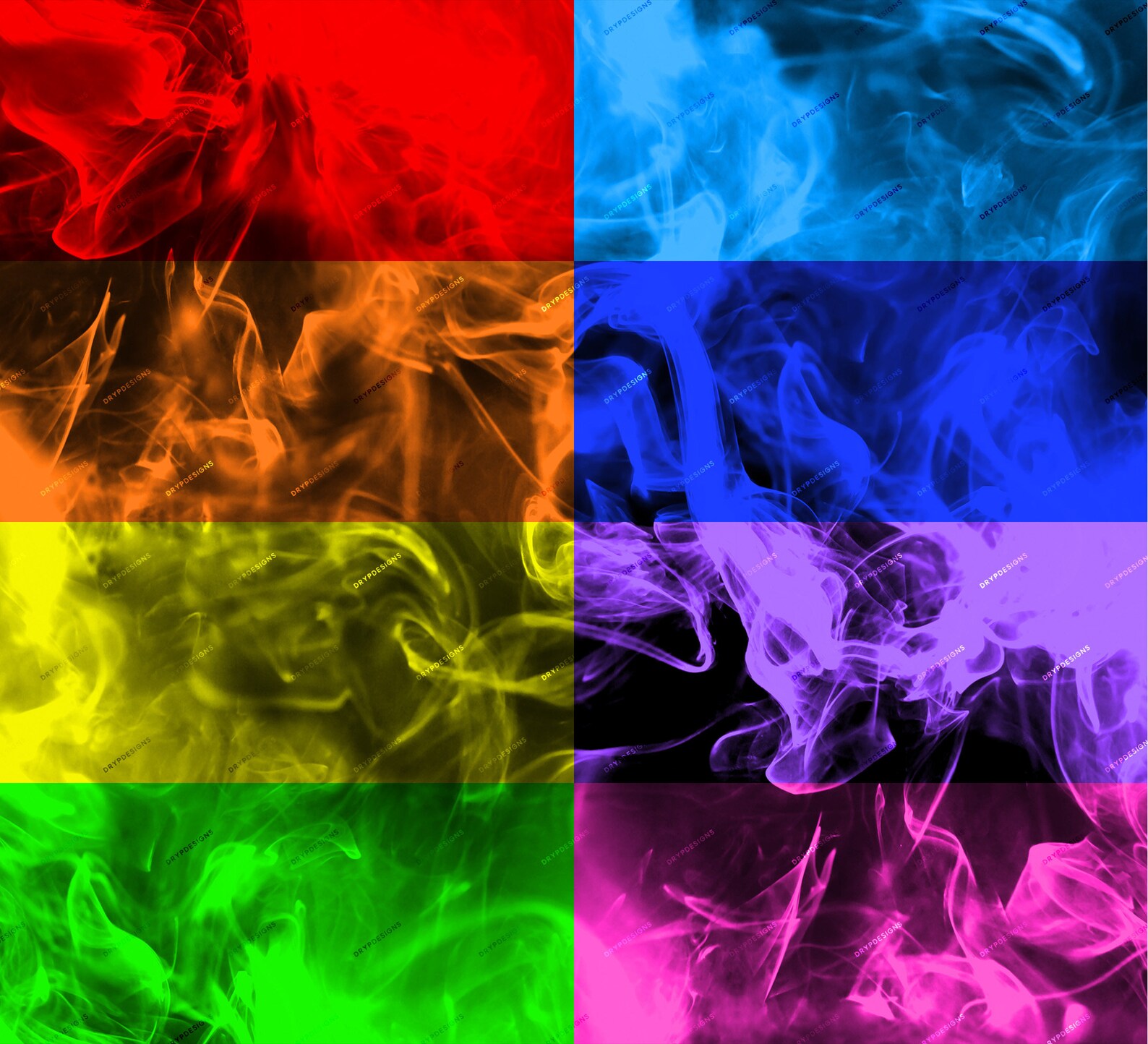 All Colors Seamless Smoke Background Texture Bundle PNG - Firey Smoke ...