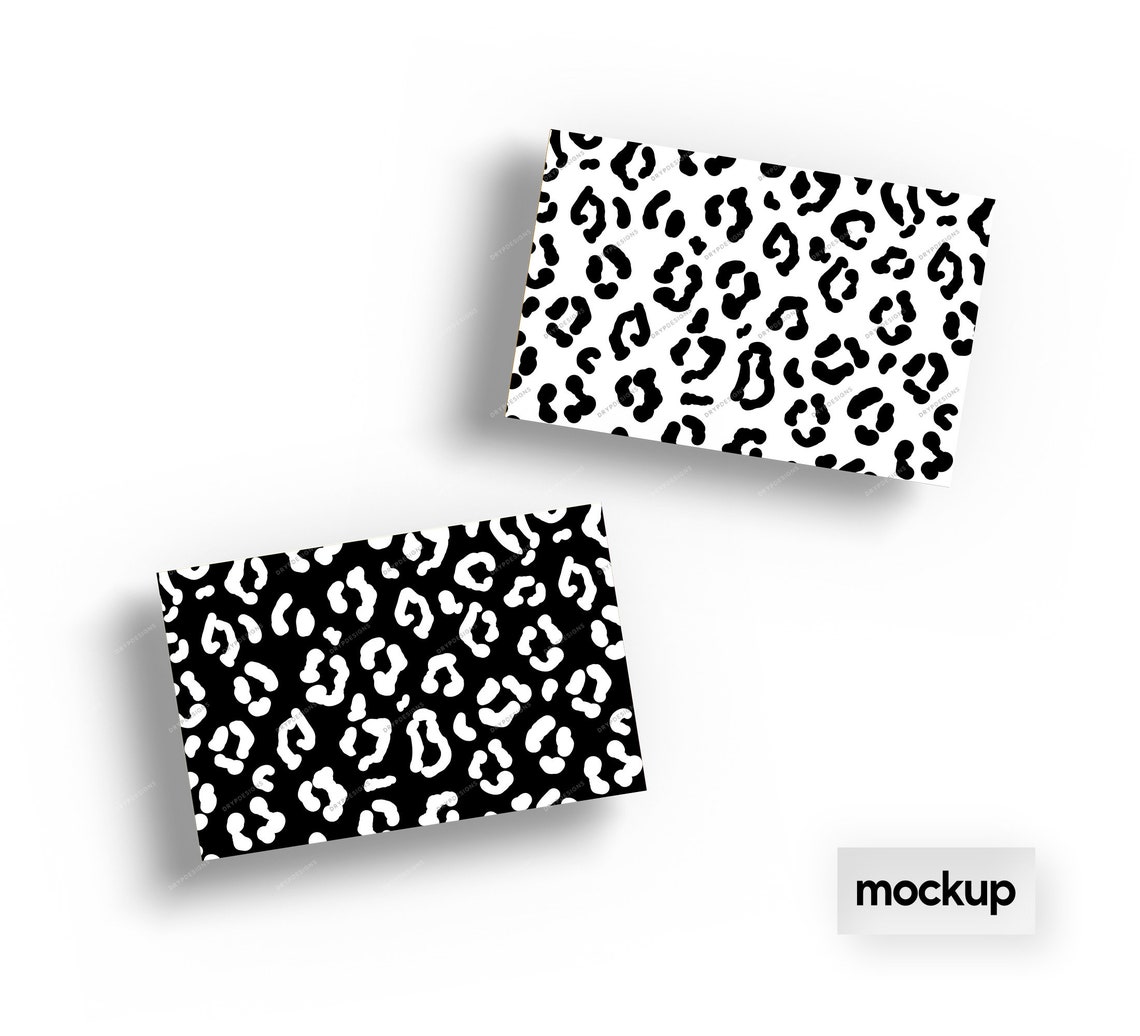 Black + White Leopard Print Seamless Background Pattern - Monotone ...