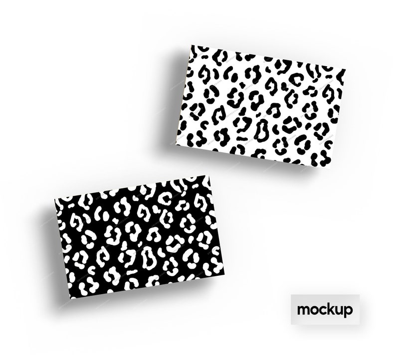 Black White Leopard Print Seamless Background Pattern - Etsy