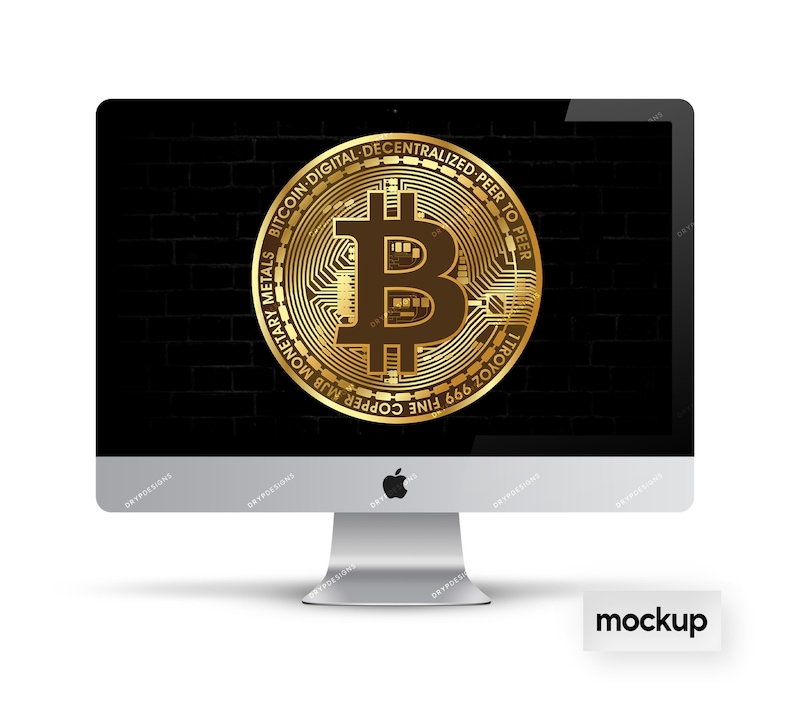 Digital Bitcoin SVG + PNG Graphic - Cryptocurrency Design - Instant ...