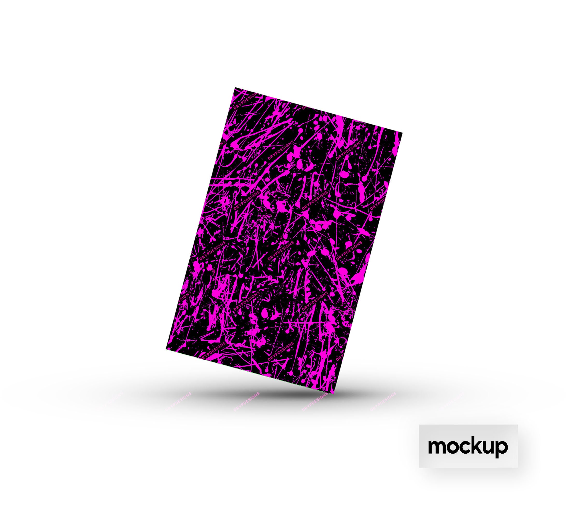 Hot Pink Neon Paint Splatter Seamless Background Texture - Hot Pink ...