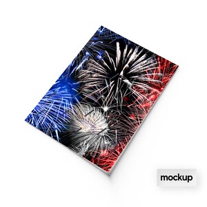 Red + White + Blue Fireworks Seamless Background - Fourth of July ...