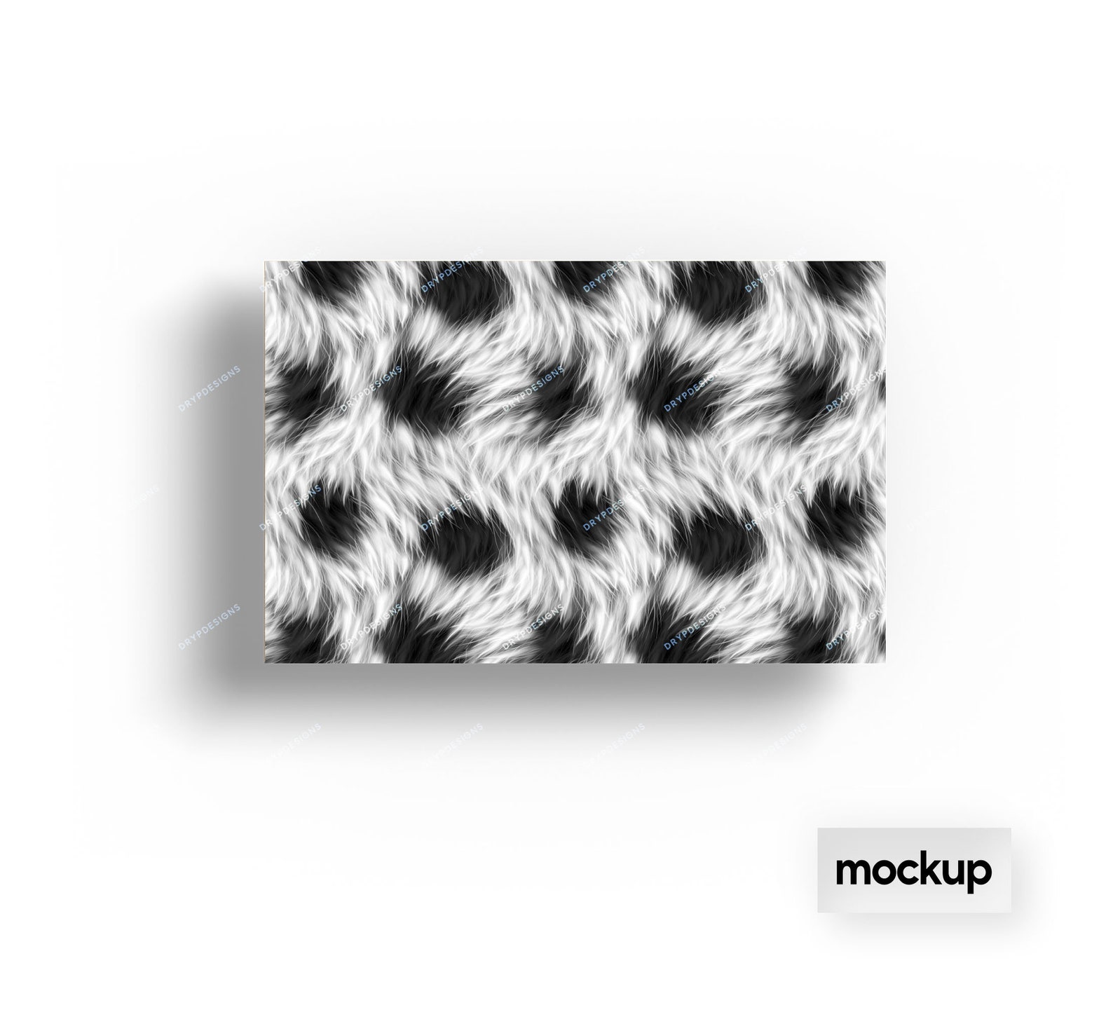 Black + White Spotted Animal Fur Seamless Digital Paper Background ...