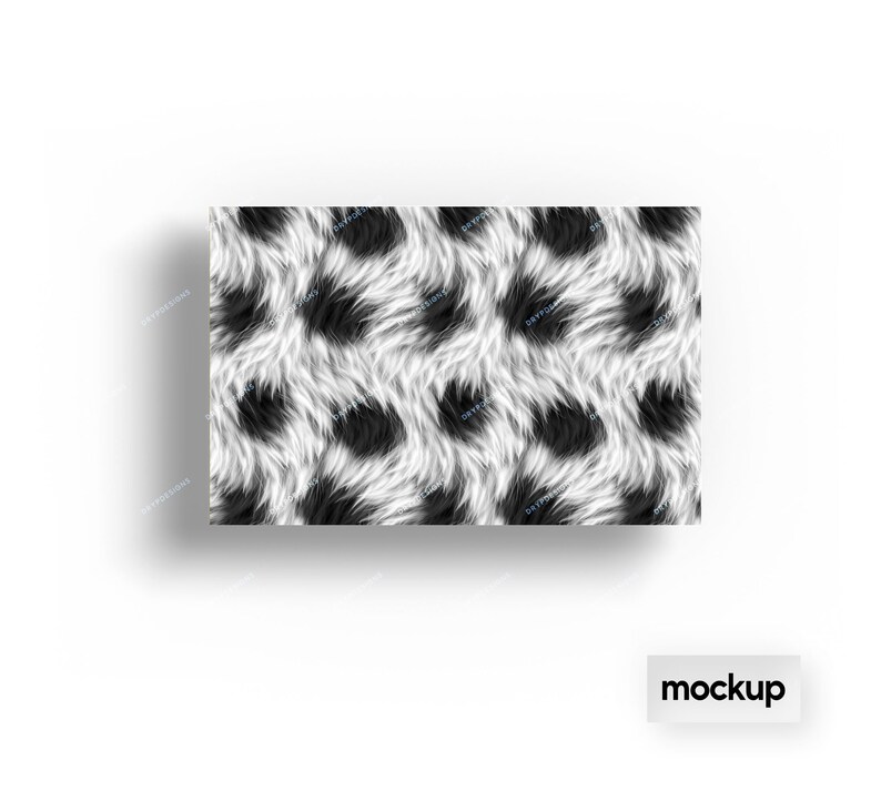 Black White Spotted Animal Fur Seamless Digital Paper - Etsy
