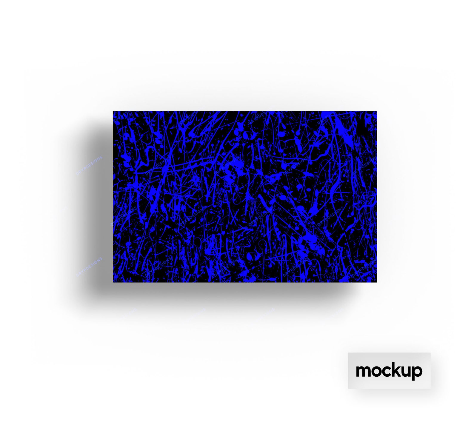 Blue Neon Paint Splatter Seamless Digital Paper Background Texture ...