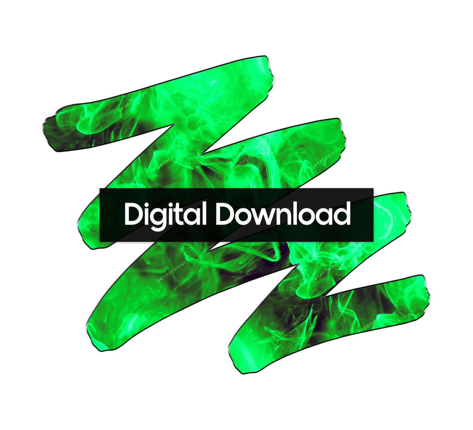 Neon Green Smokey Flames PNG Background - Seamless Texture Smokey ...