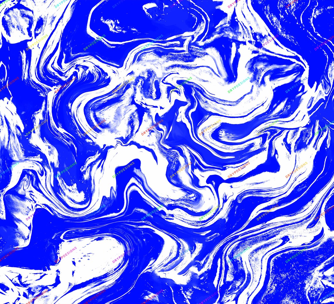 Blue White Marble Swirl Seamless Background Texture - Etsy