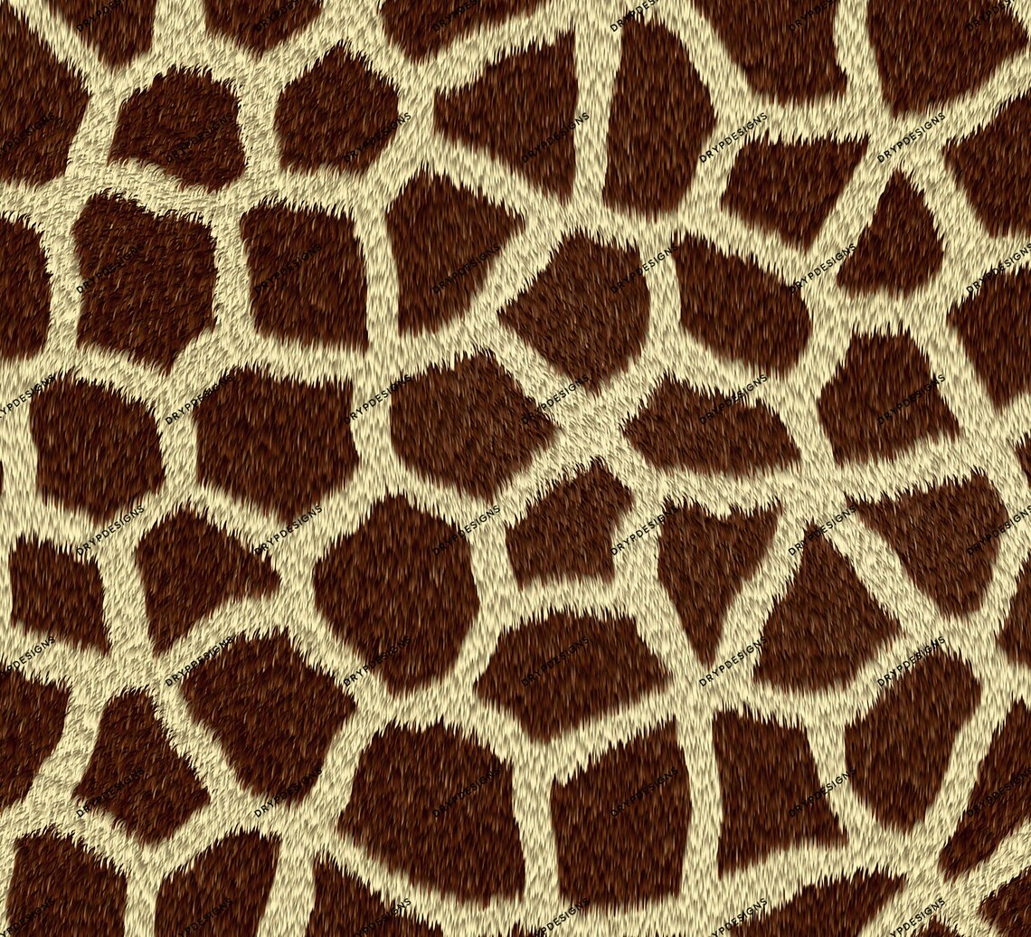 Realistic Giraffe Print Seamless Digital Paper Background - Etsy