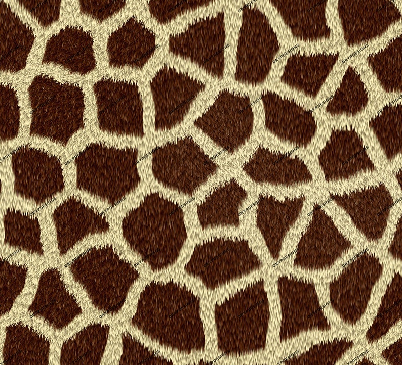 Realistic Giraffe Print Seamless Digital Paper Background - Etsy