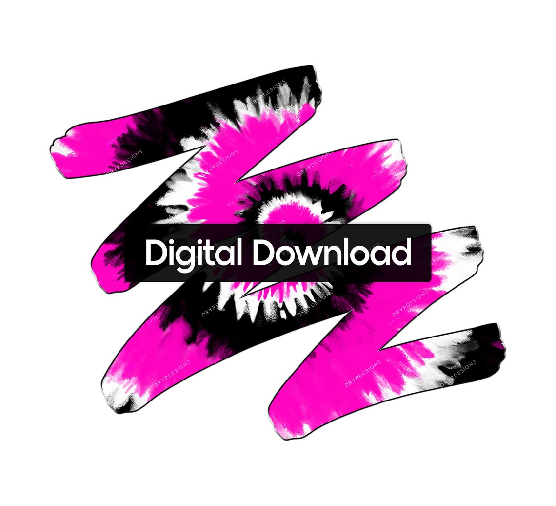 Pink Black White Tie-dye Swirl Digital Paper Background - Etsy
