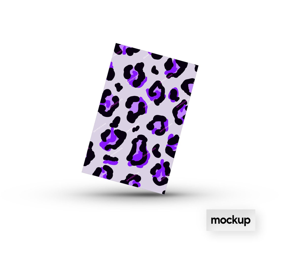Purple Leopard Print PNG Seamless Pattern Overlay - Purple + Black ...