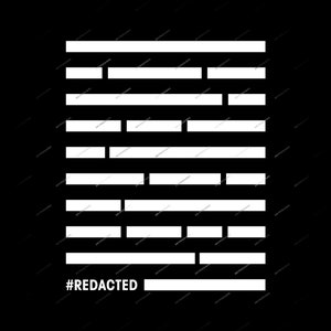Redacted Lines SVG + PNG Clipart Graphic - Funny Sarcastic Redacted ...