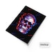 Trippy Glitched Skull PNG Graphic - Psychedelic Halloween PNG - Digital ...