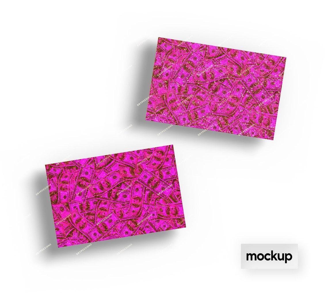 Pink Gold Glitter Money Seamless Background Raining Pink - Etsy