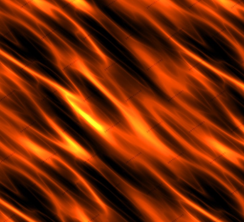 Orange Inferno Flames Seamless Background Texture Black - Etsy