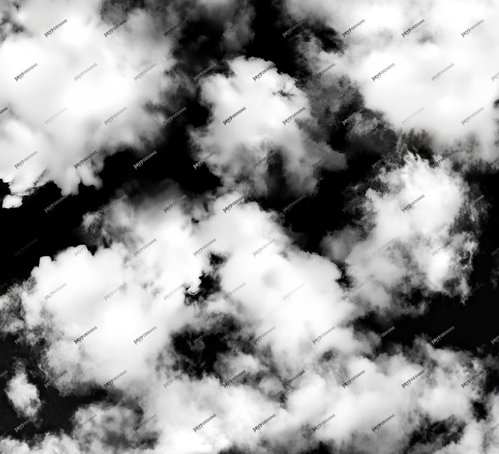 Black + White Cloudy Sky Seamless Background Texture - Bold Moody ...