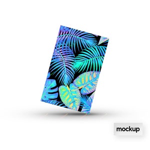 Holographic Neon Tropical Plants Seamless Digital Paper Background ...