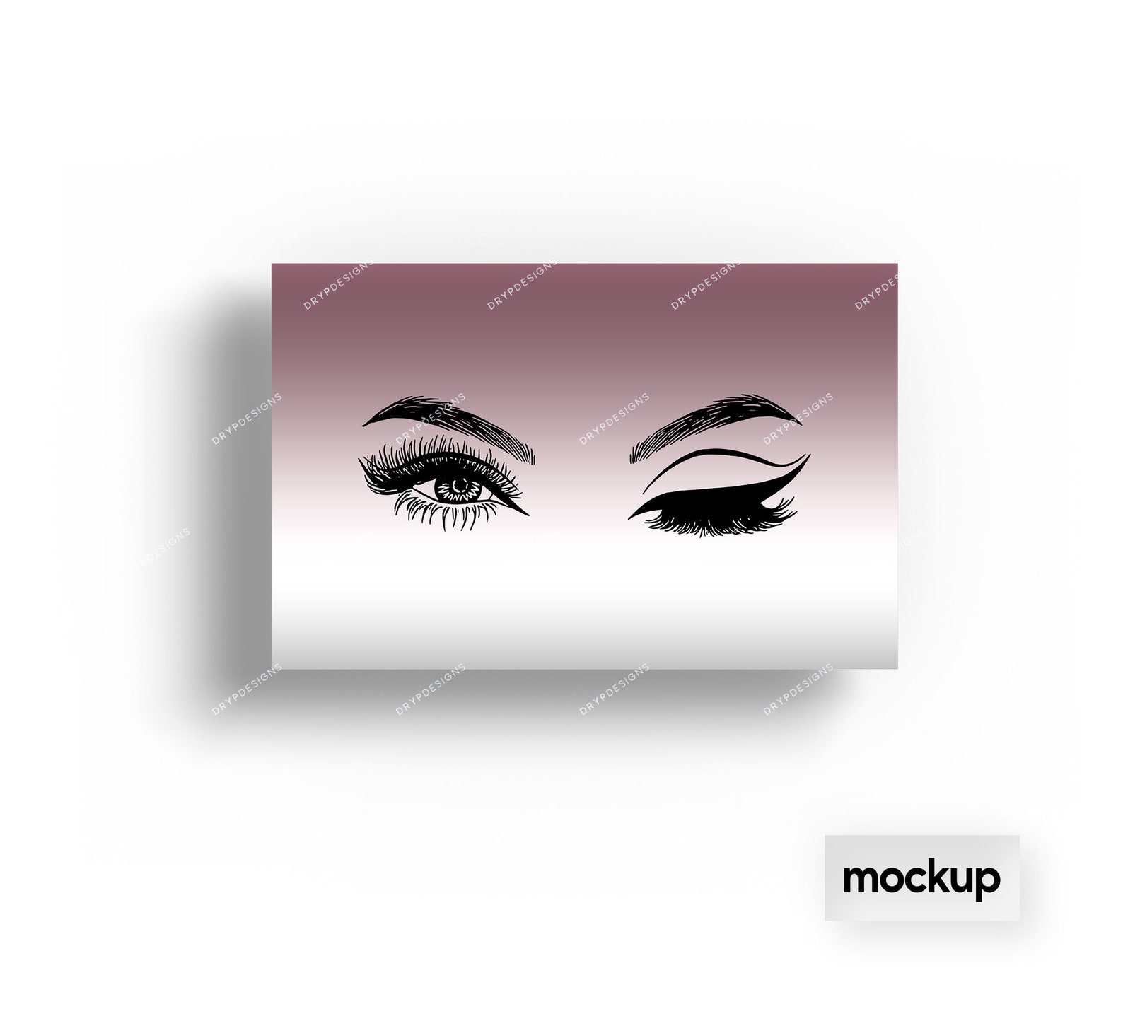 Winking Cat Lashes SVG PNG Illustration Hand Drawn Lash - Etsy