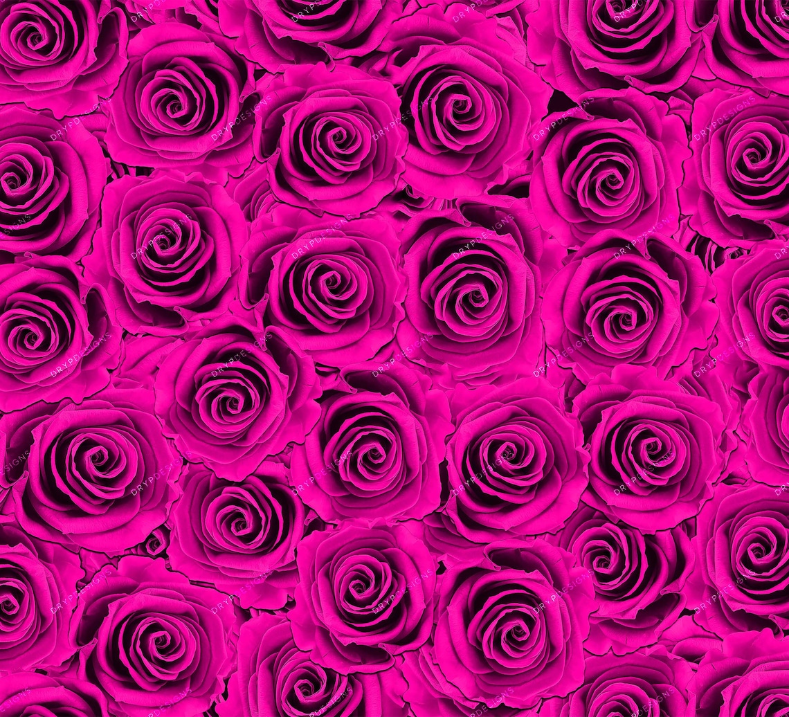 Pink Roses Seamless Digital Paper Background Pattern - Etsy