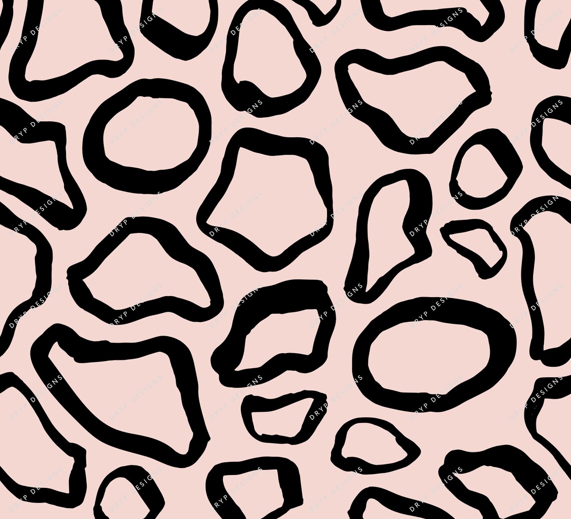 Pink Giraffe Print Seamless Pattern Digital Paper Download | Etsy