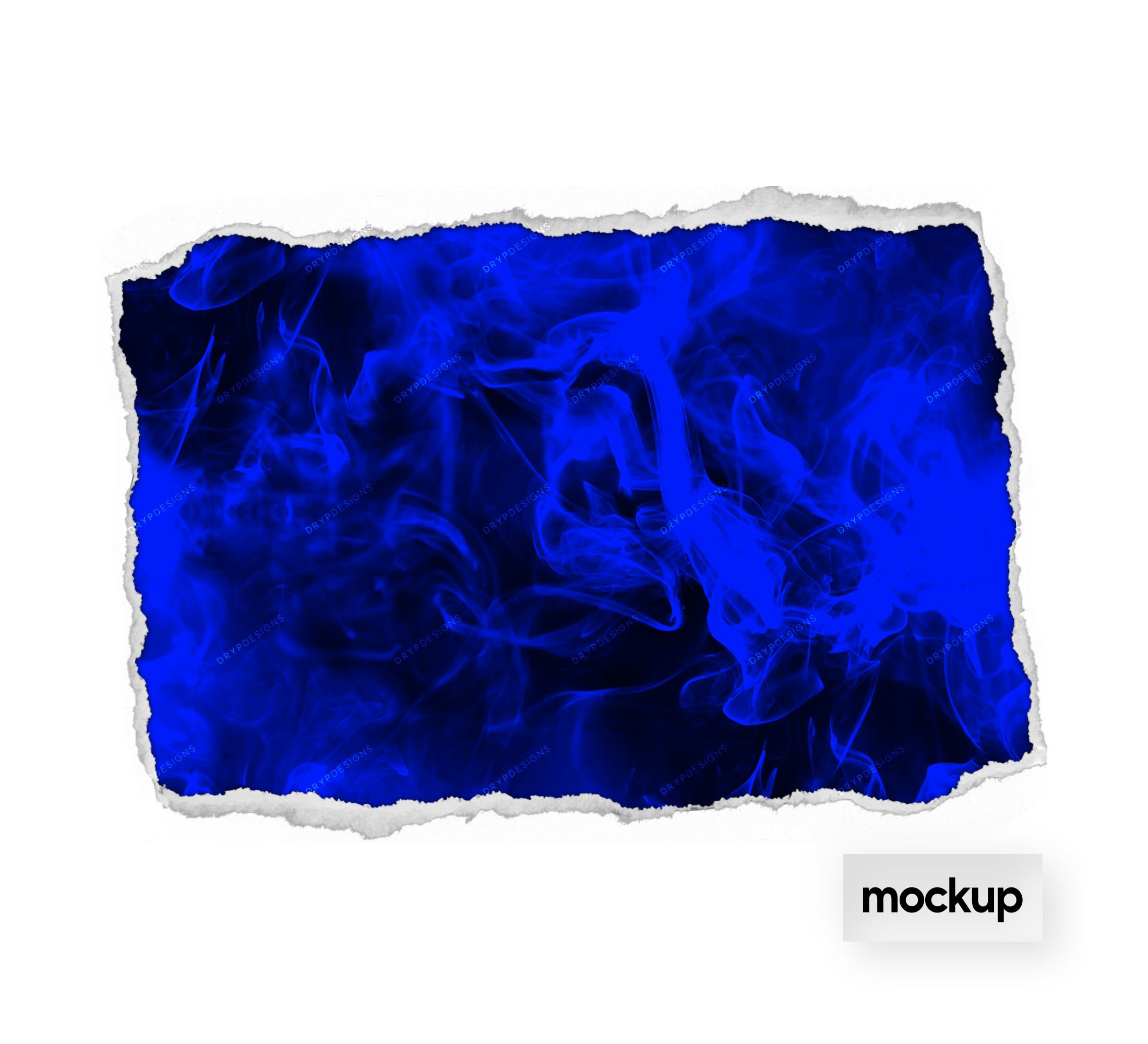 Dark Bold Blue Smokey Flames Digital Paper Background - Etsy
