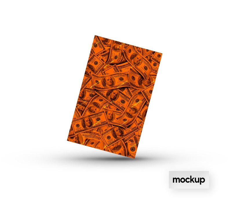 Orange Money Seamless Digital Paper Background Pattern - Raining ...