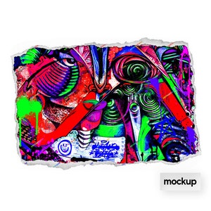 Neon Graffiti Seamless Digital Paper Background - Neon Paint Splatter ...