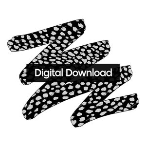 Black + Gray Animal Spots Seamless Background Pattern - Monotone ...