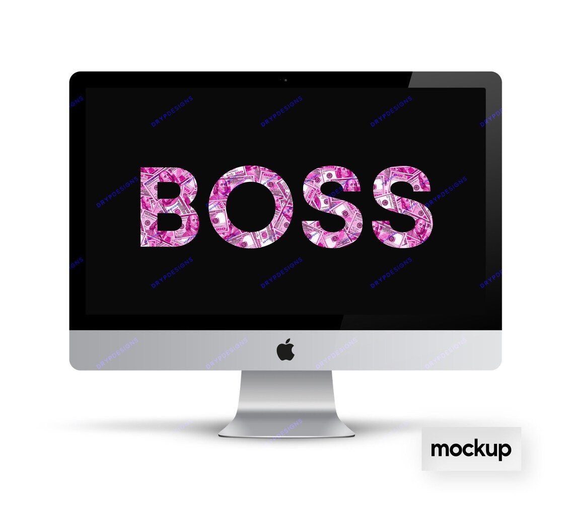 BOSS Pink Money Words PNG Graphic Money Pattern Entrepreneur - Etsy
