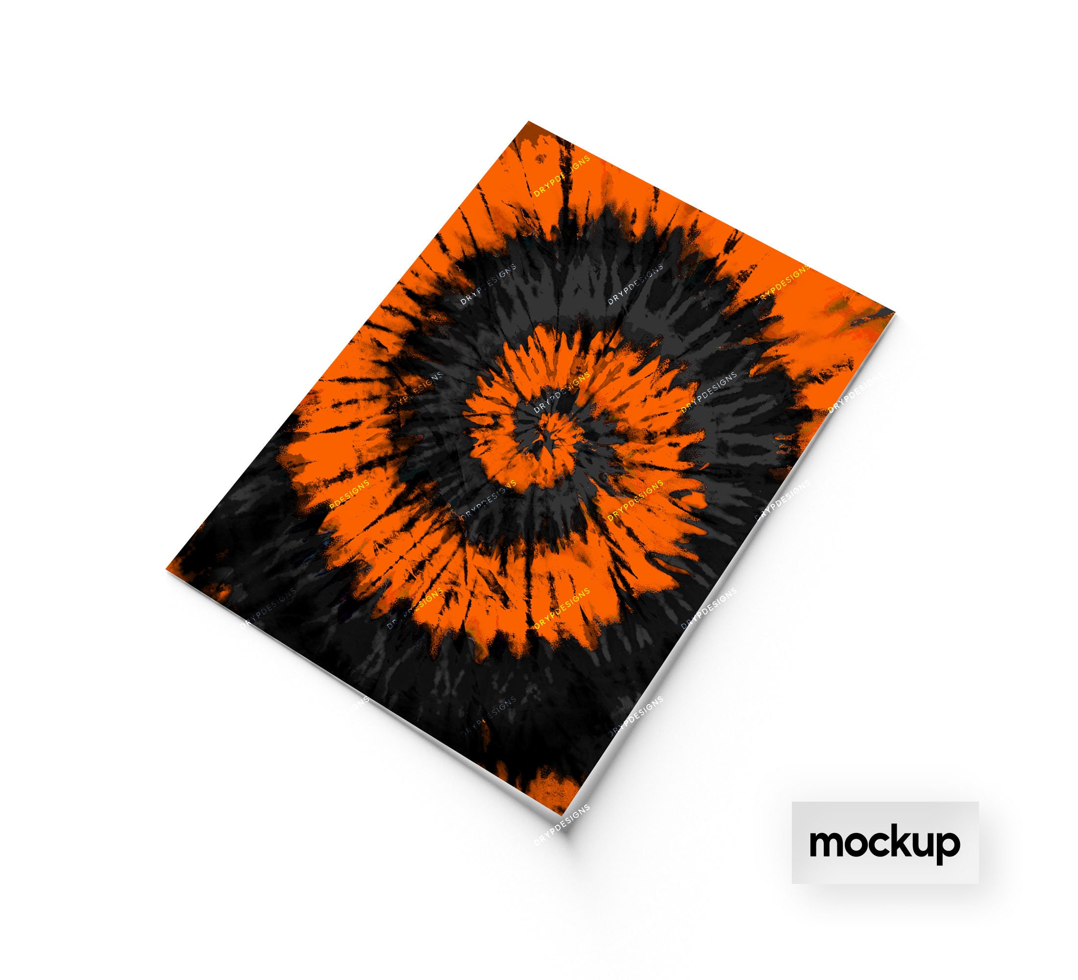 Orange Black Tiedye Swirl Digital Paper Background Texture - Etsy