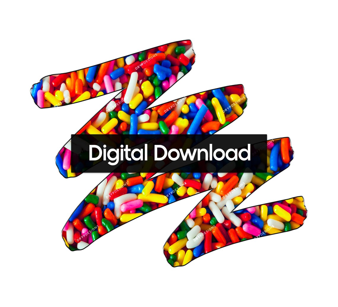 Rainbow Candy Sprinkles Digital Paper Background Texture | Etsy