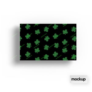 Green Shamrock Seamless Digital Paper Background Pattern - Hand Drawn ...