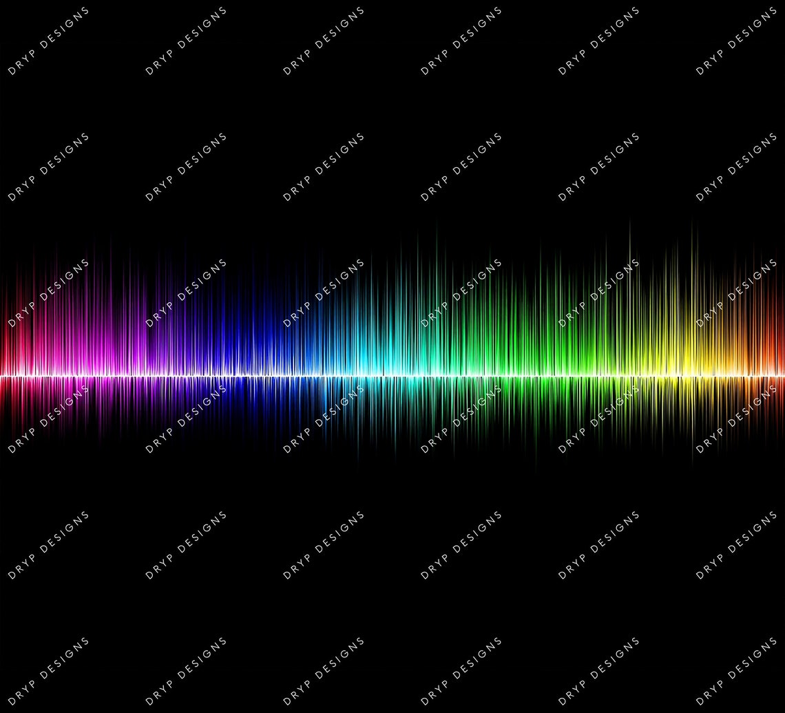 Rainbow soundwave profile pic backgrounds - peoplefity