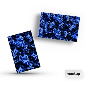 Blazing Blue Flaming Fire Seamless Background Texture - Black + Blue ...