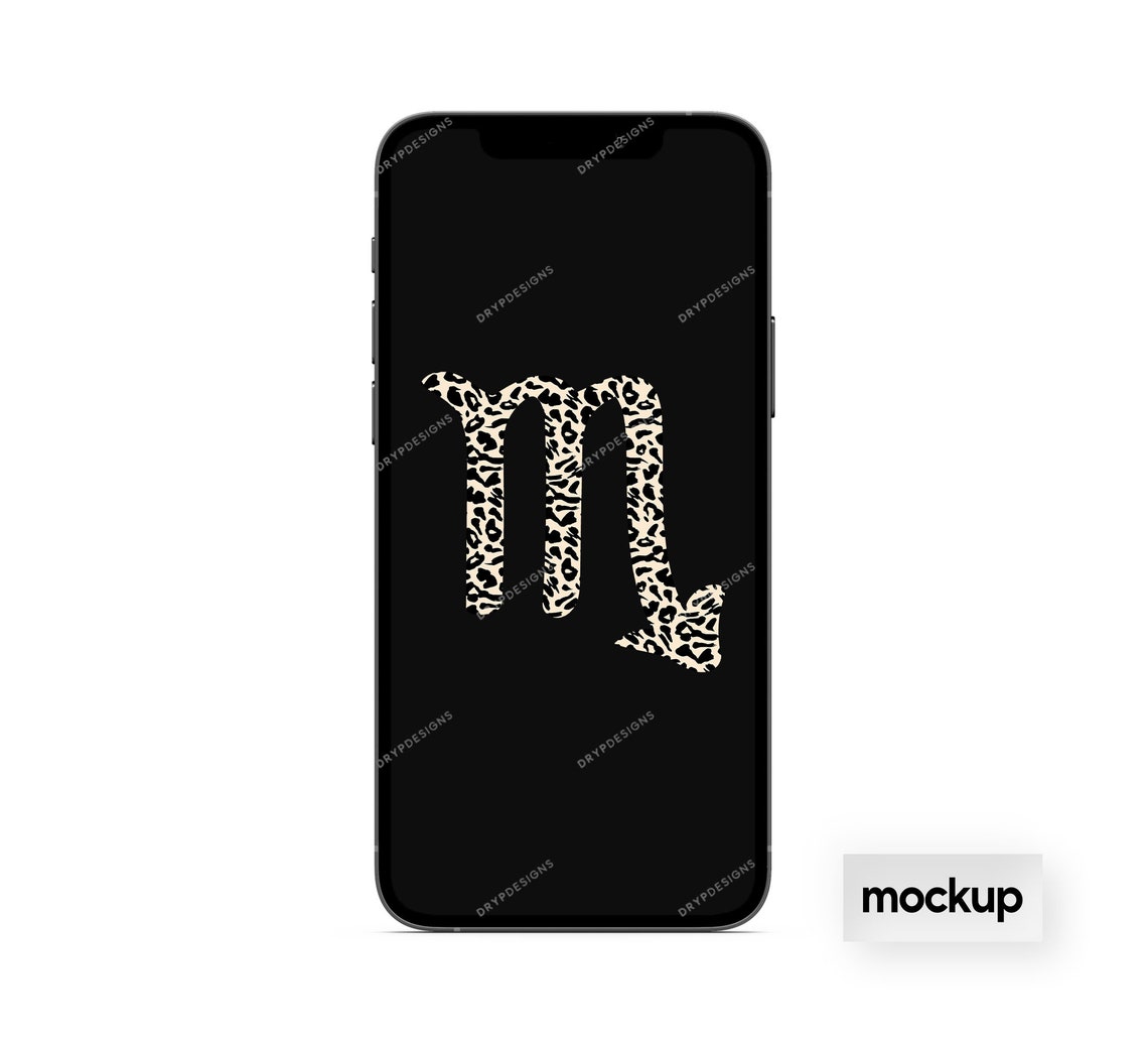 Leopard Print Scorpio Horoscope Symbol SVG PNG Graphic - Etsy