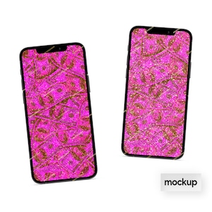 Pink + Gold Glitter Money Seamless Background - Raining Pink Money ...