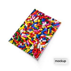 Rainbow Candy Sprinkles Digital Paper Background Texture - Vibrant ...