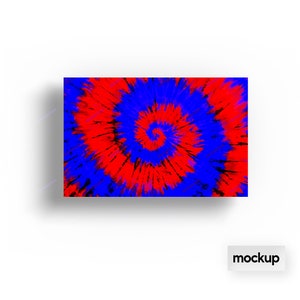 Red + Blue Tie-dye Swirl Digital Paper Background Texture - Vibrant ...