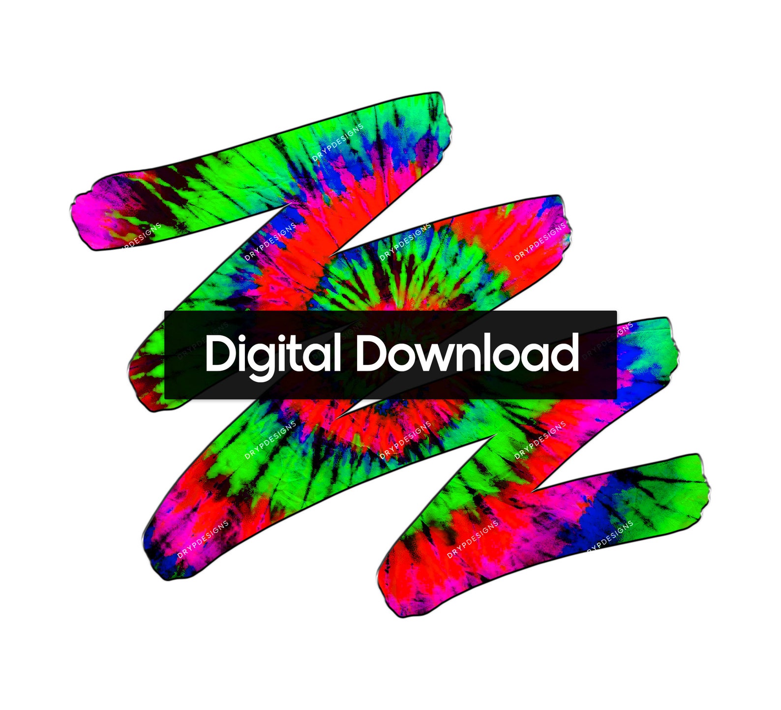 Trippy Psychedelic Neon Tie-dye Digital Paper Background | Etsy