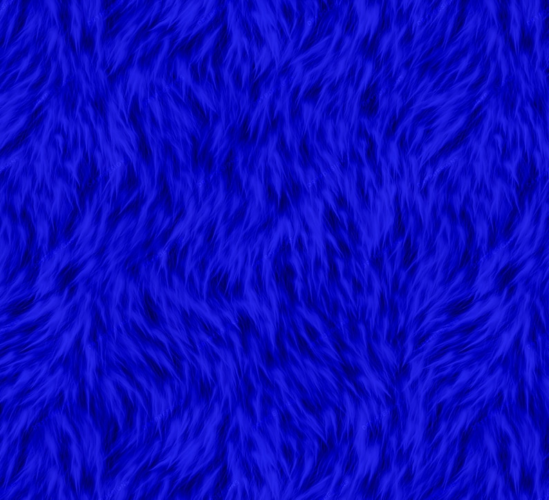 Blue Fur Seamless Digital Paper Background PNG Royal Blue - Etsy
