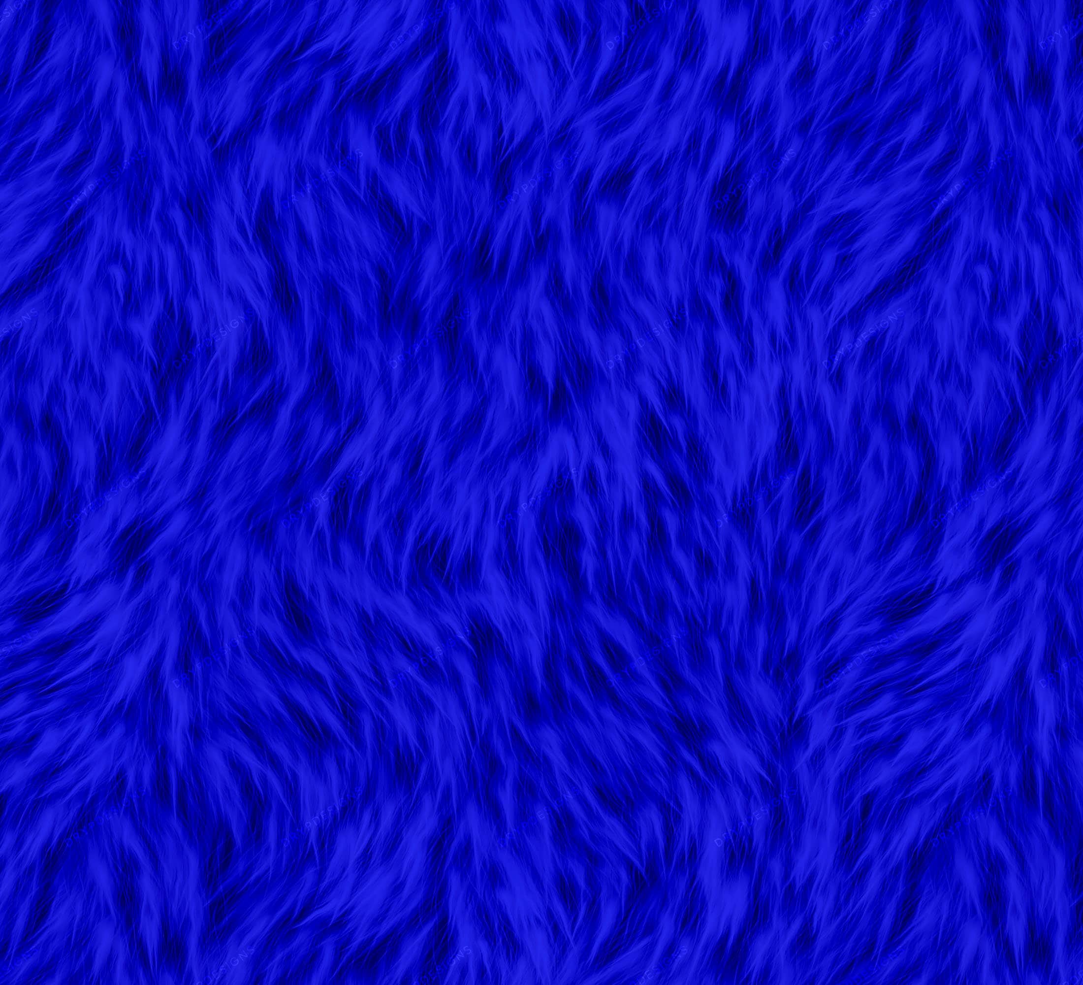 Blue Fur Seamless Digital Paper Background PNG Royal Blue | Etsy