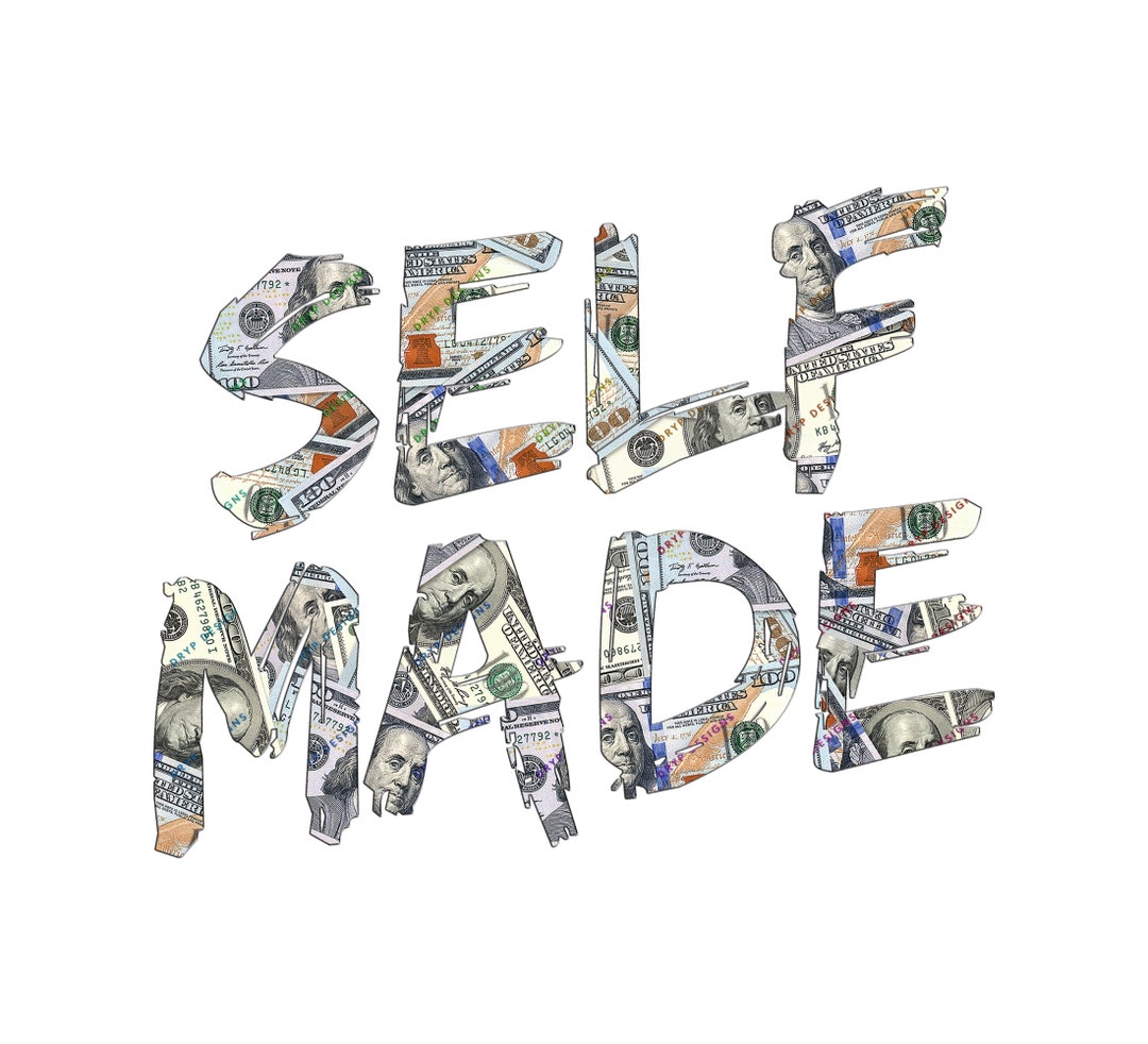 Self Made Money PNG - Money Pattern Entrepreneur Words - Transparent ...