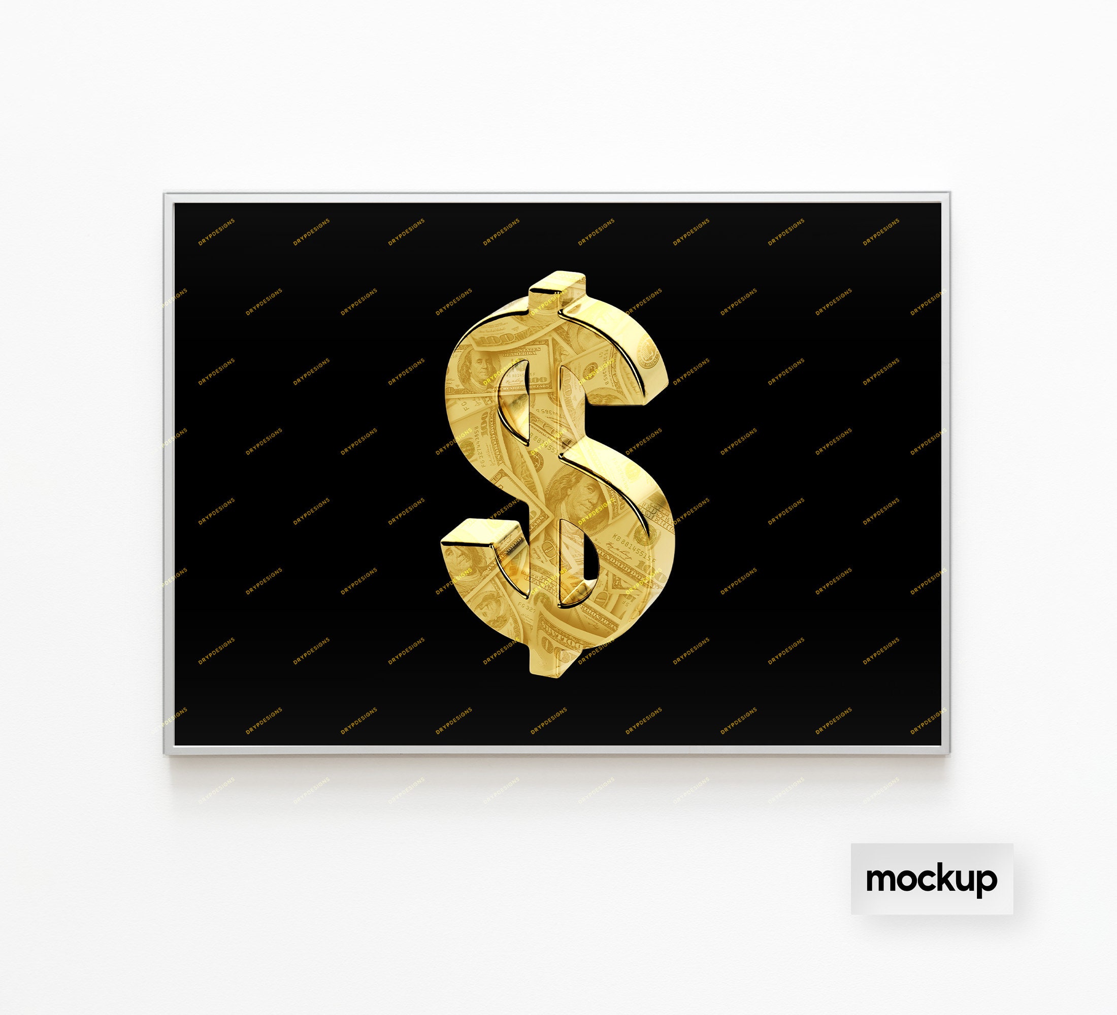 Gold Money Sign PNG Graphic Shiny Gold Cash Symbol Digital - Etsy Canada