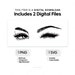 Winking Eyelashes SVG + PNG - Hand Drawn Lash Wink Illustration ...