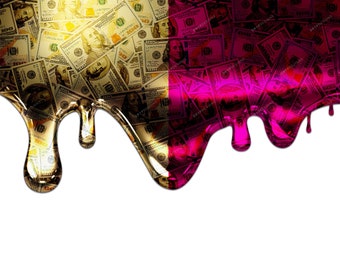 Dripping Pink Money - Etsy