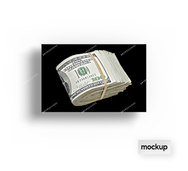 Banded Money Stack of Hundred Dollar Bills PNG Graphic - Etsy
